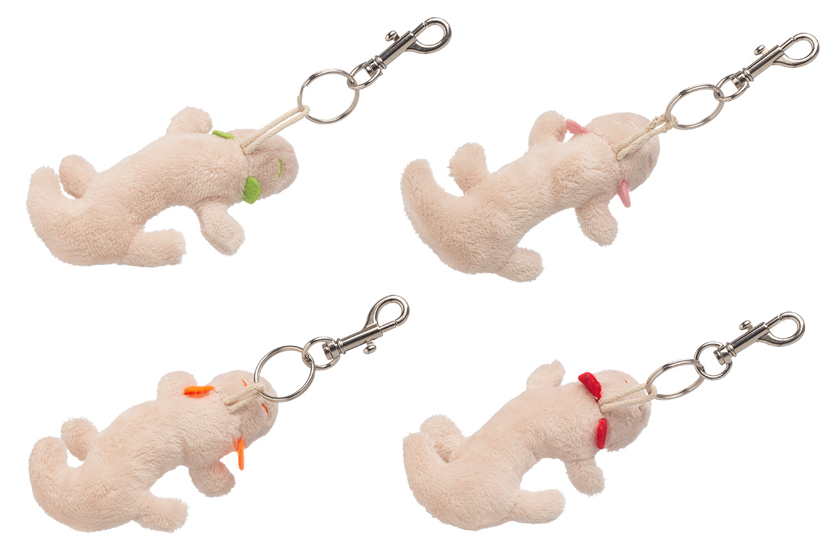 Olm-Shaped Plush Toy with the Postojnska Jama Name - keychain